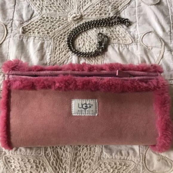 UGG | Bags | Ugg Australia Suede Leather Shearling Sherpa Sheep | Poshmark
